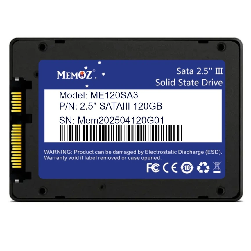 Memoz 120GB SSD SATA III 2.5″ Solid State Drive